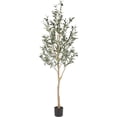 6ft Artificial Olive Tree with Branches and Fruits for Indoor Floor ...