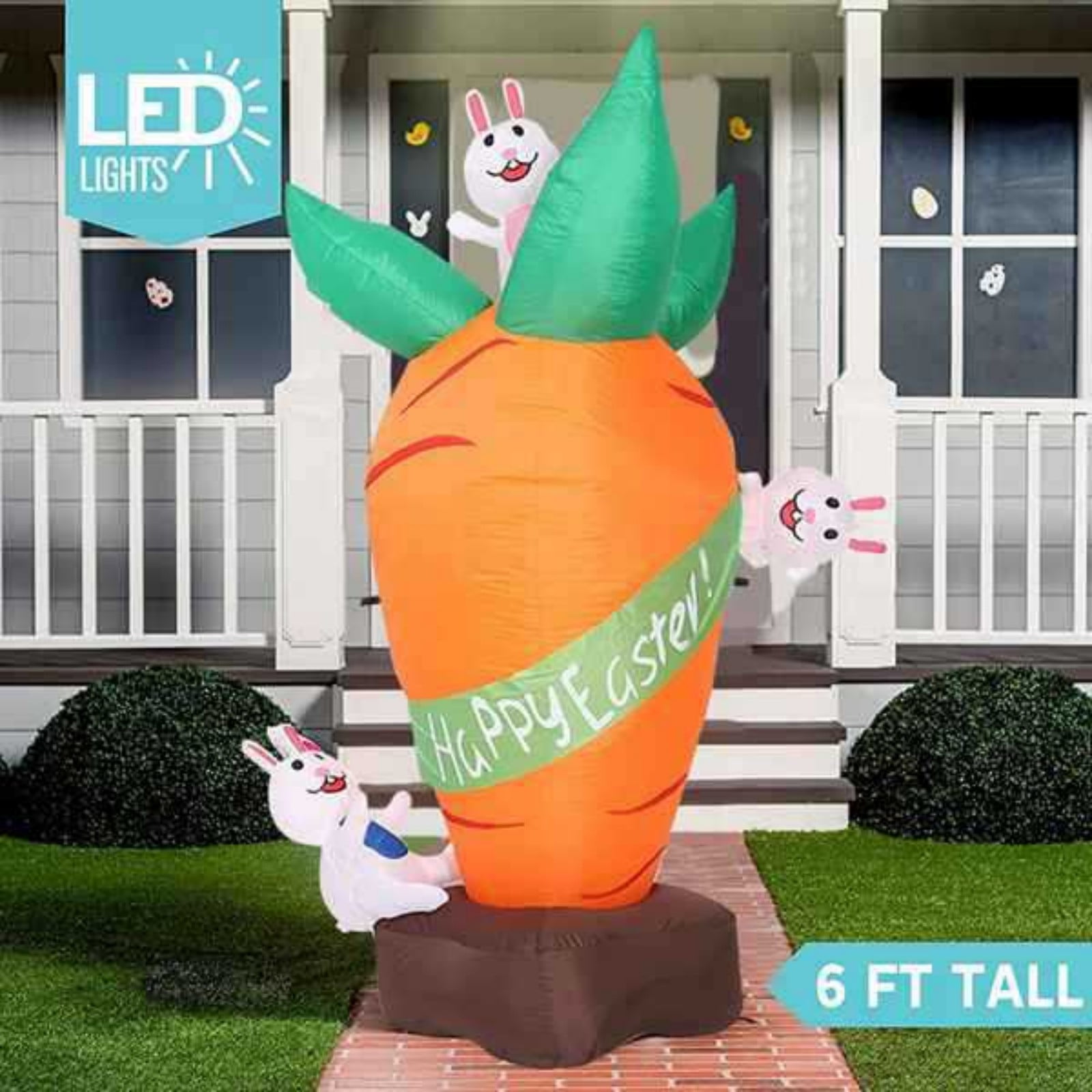 6ft Blow Up Easter Decoration for Yard Lawn - Lifelike Inflatable ...