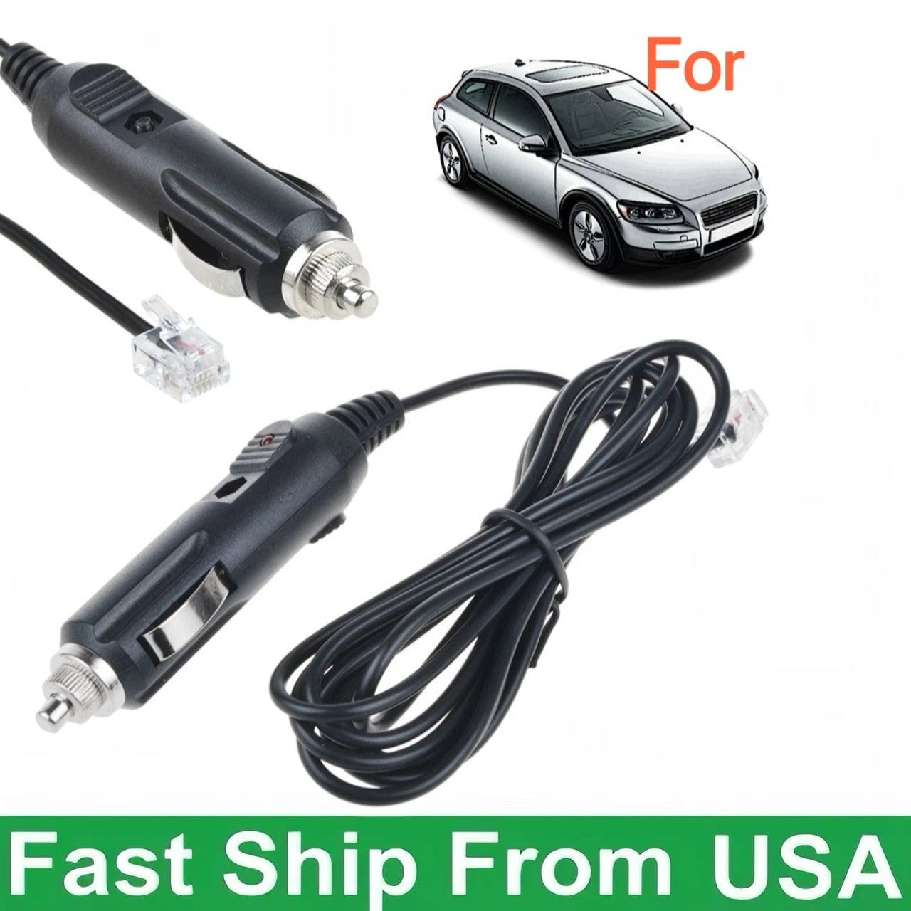 6ft Car Power Adapter Cord Compatible with Beltronics Vector 995 940 ...