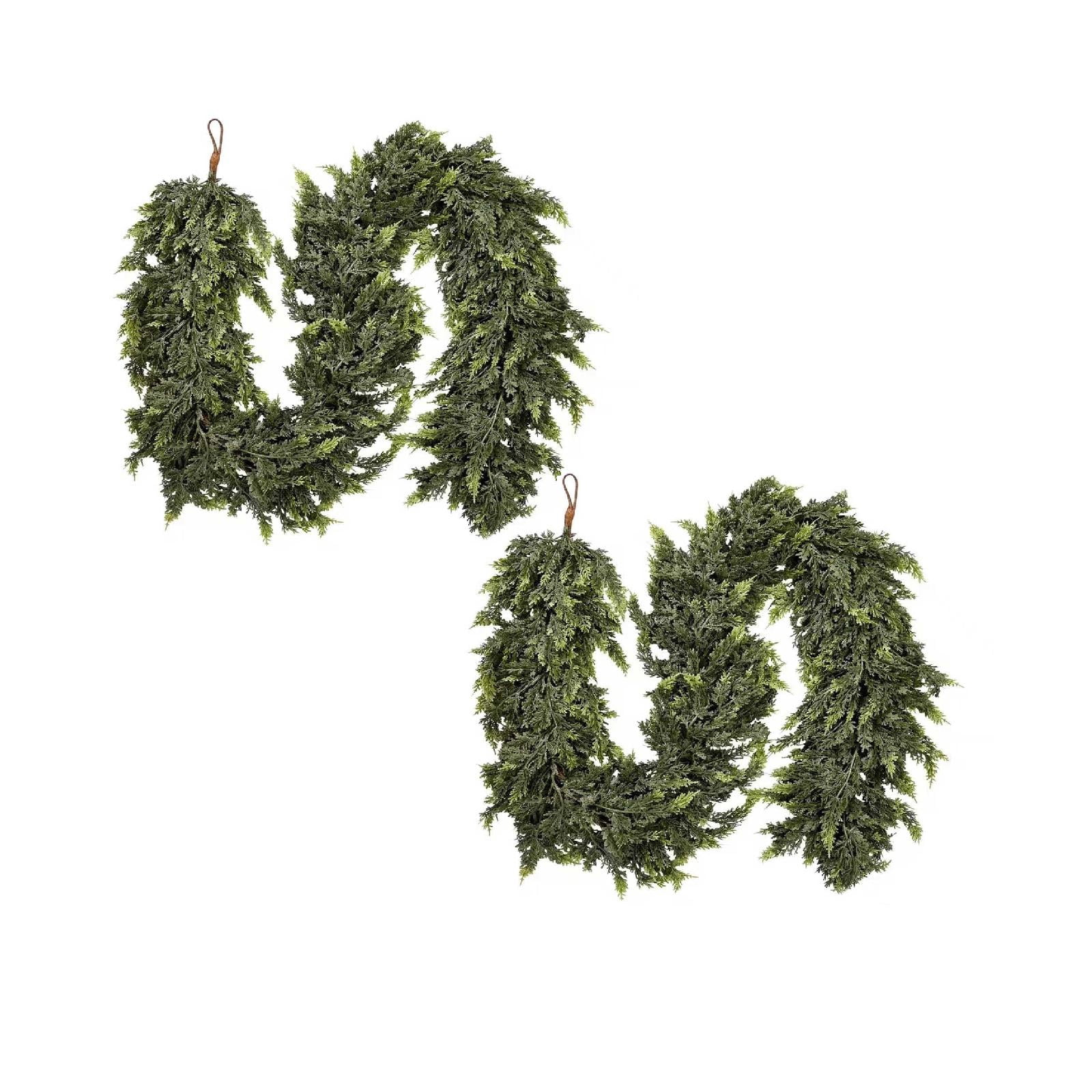 6ft Christmas Garland, Realistic Soft PVC Pine Vine Garland,Thick and ...