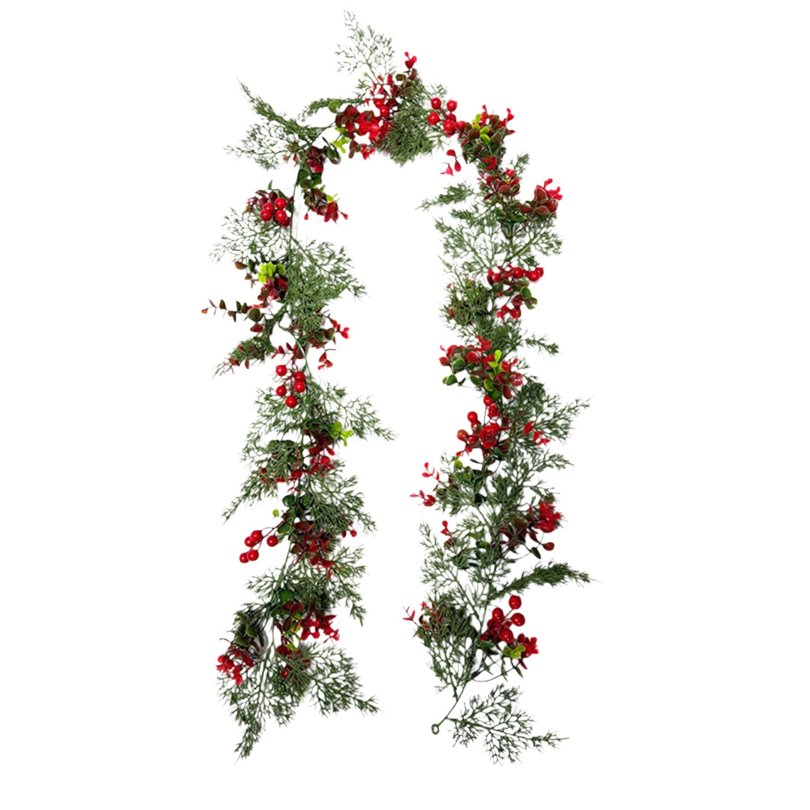 6ft Christmas Green Pin Needle Rattan Garland – Plastic Decorative ...