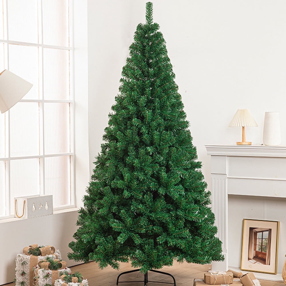 6ft Christmas Tree 1050 Branches Artificial Tree with Metal Stand ...