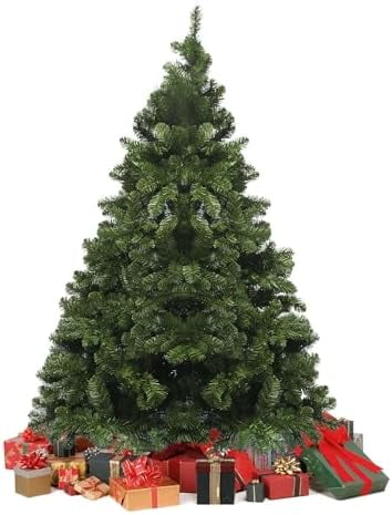 6ft Christmas Tree, Premium Hinged Artificial Christmas Tree Holiday ...
