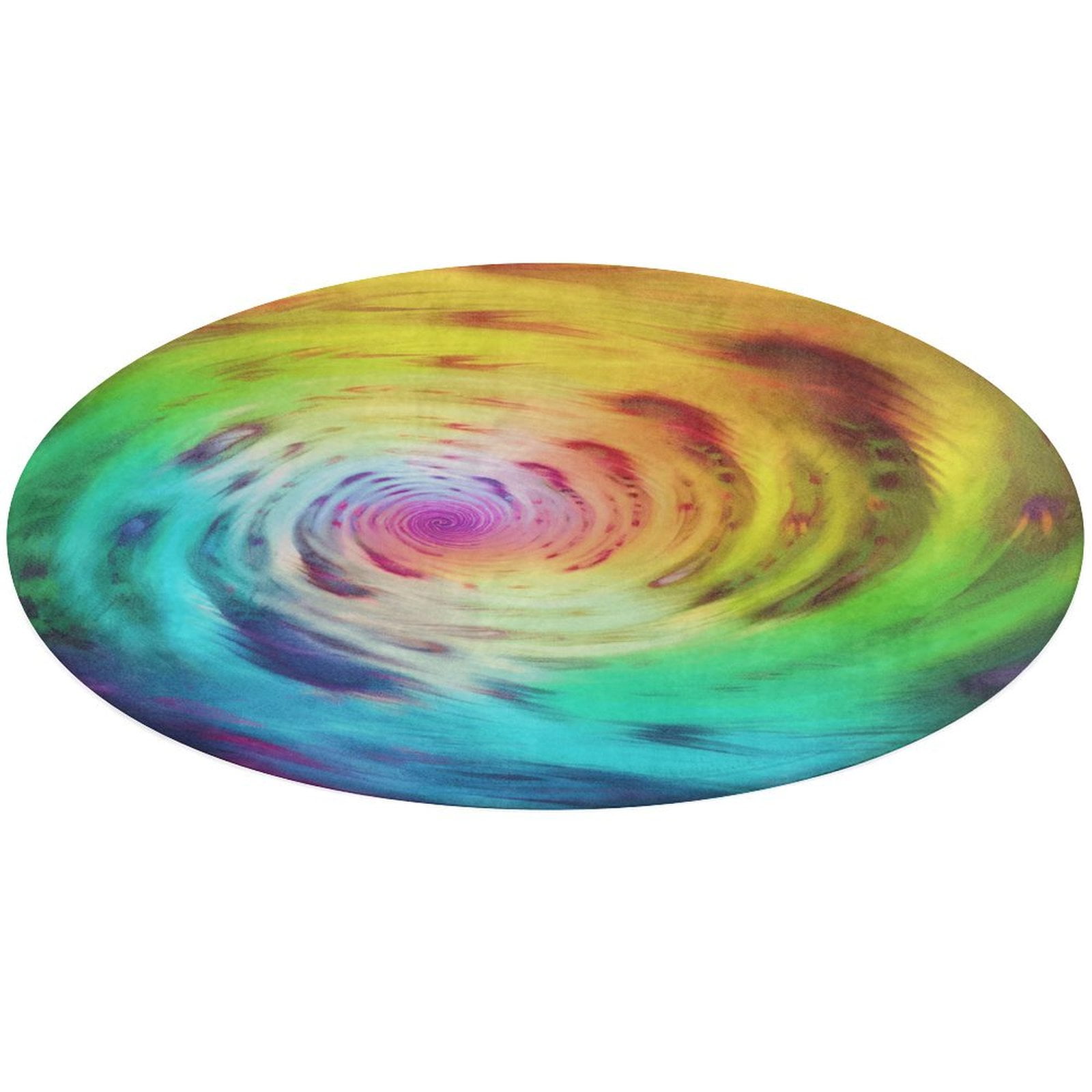 6ft Color Vortex Tie Dyeing Washable Circular Carpet And Anti Slip ...