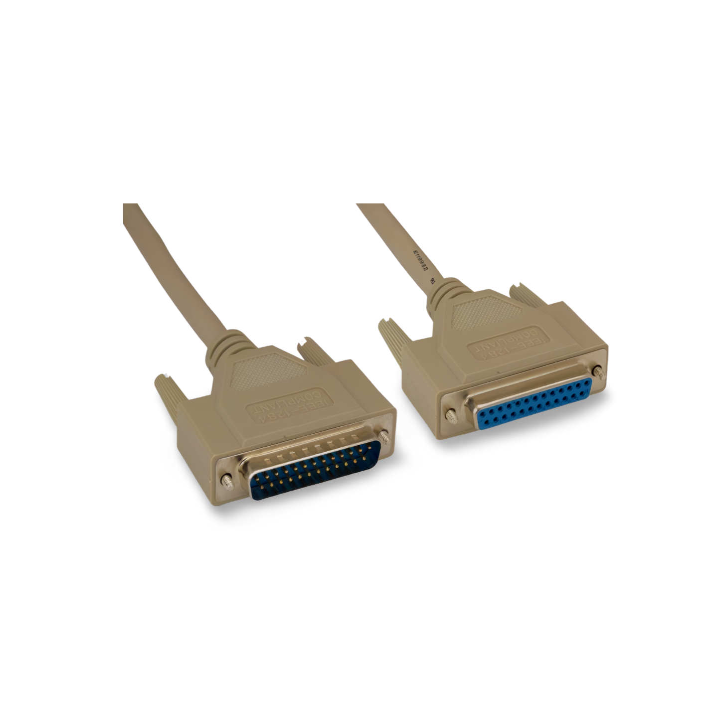 6ft DB25 Male to DB25 Female IEEE 1284 Cable - Beige - Walmart.com