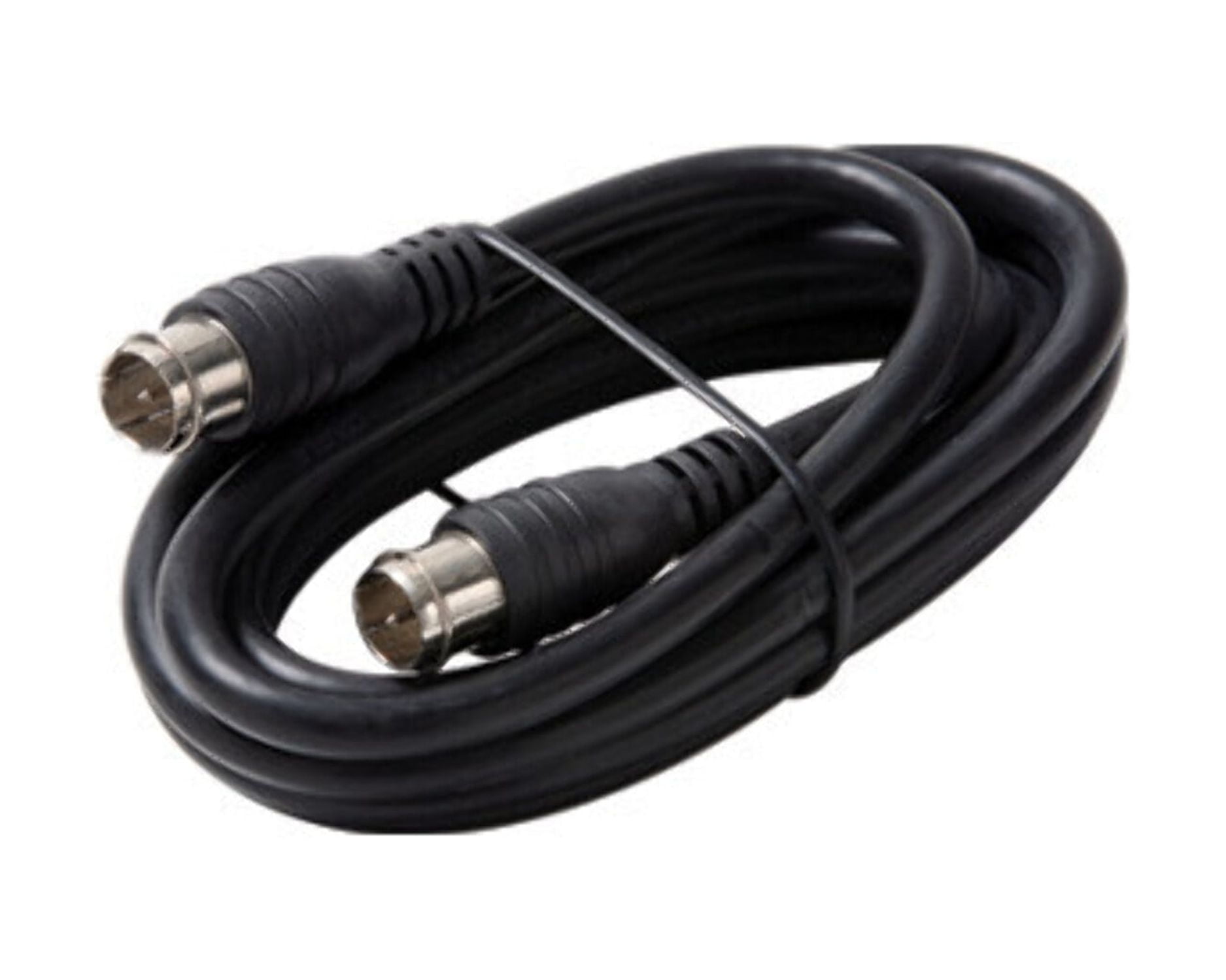 6ft F-F RG59 Quick Connector Patch Cable Black - Walmart.com