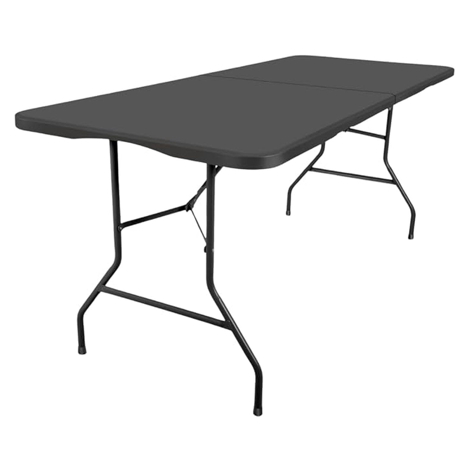 6ft Folding Table - Heavy Duty Plastic Portable Utility Table with ...