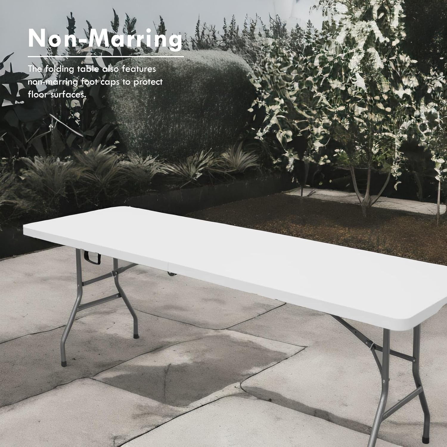 6ft Folding Table , Sturdy Outdoor Folding Table, Perfect for Camping ...