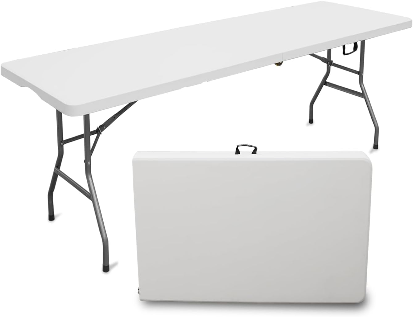 6ft Folding Table,Sturdy Outdoor Folding Table,Perfect for Camping ...