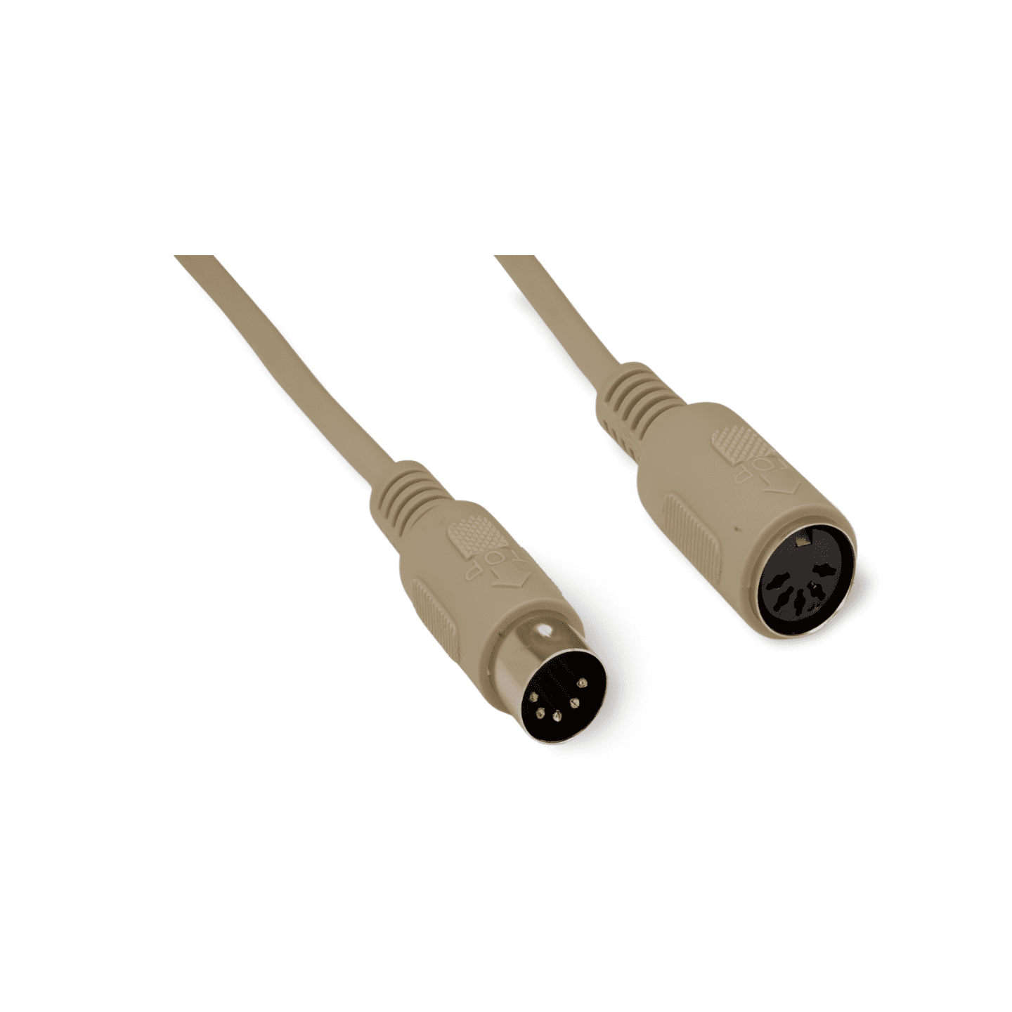 6ft Keyboard Extension Cable DIN 5 Male to Female - Beige - Walmart.com