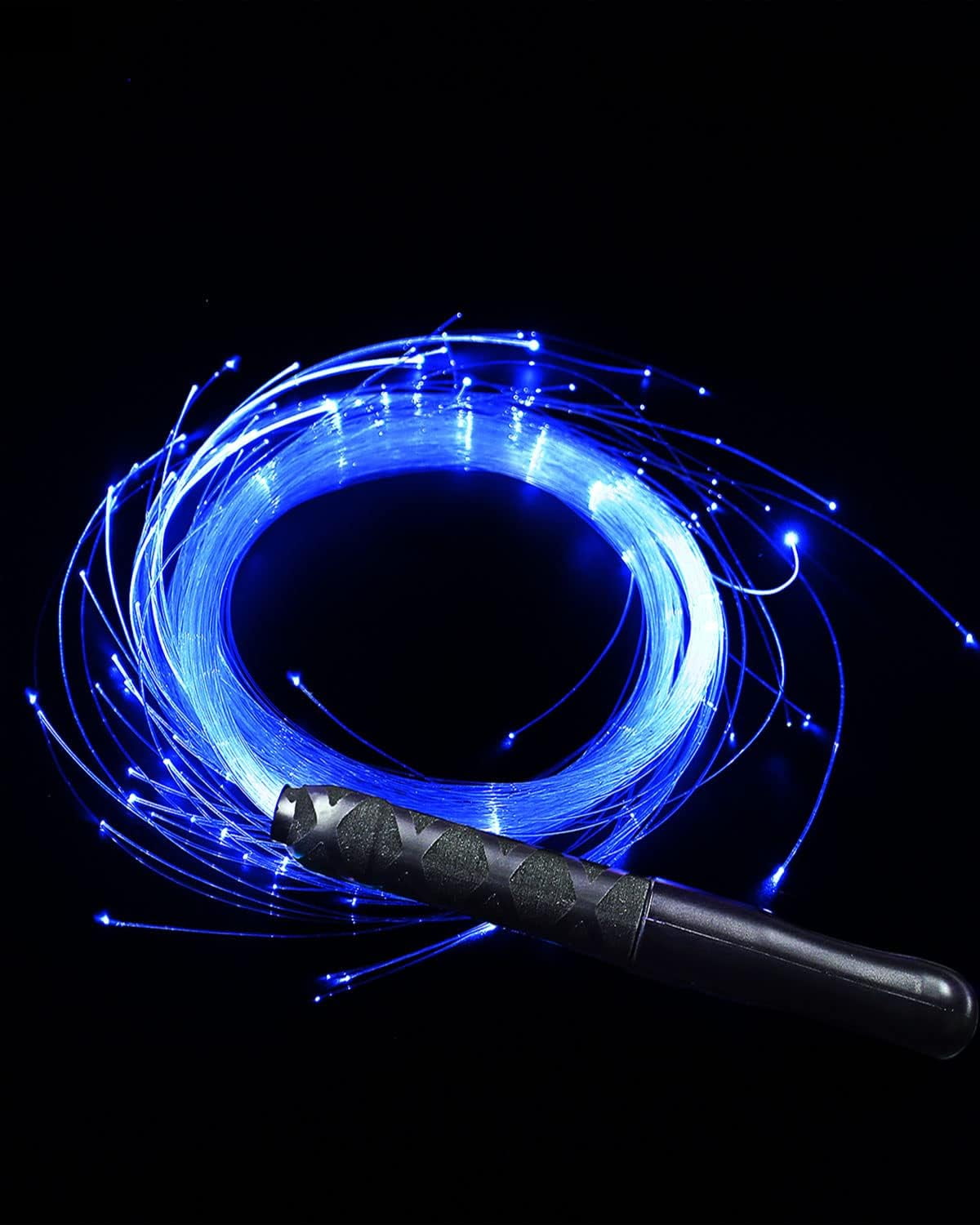 6ft LED Fiber Optic Whip Dance, USB Rechargeable, 7 Colors, 4 Modes ...