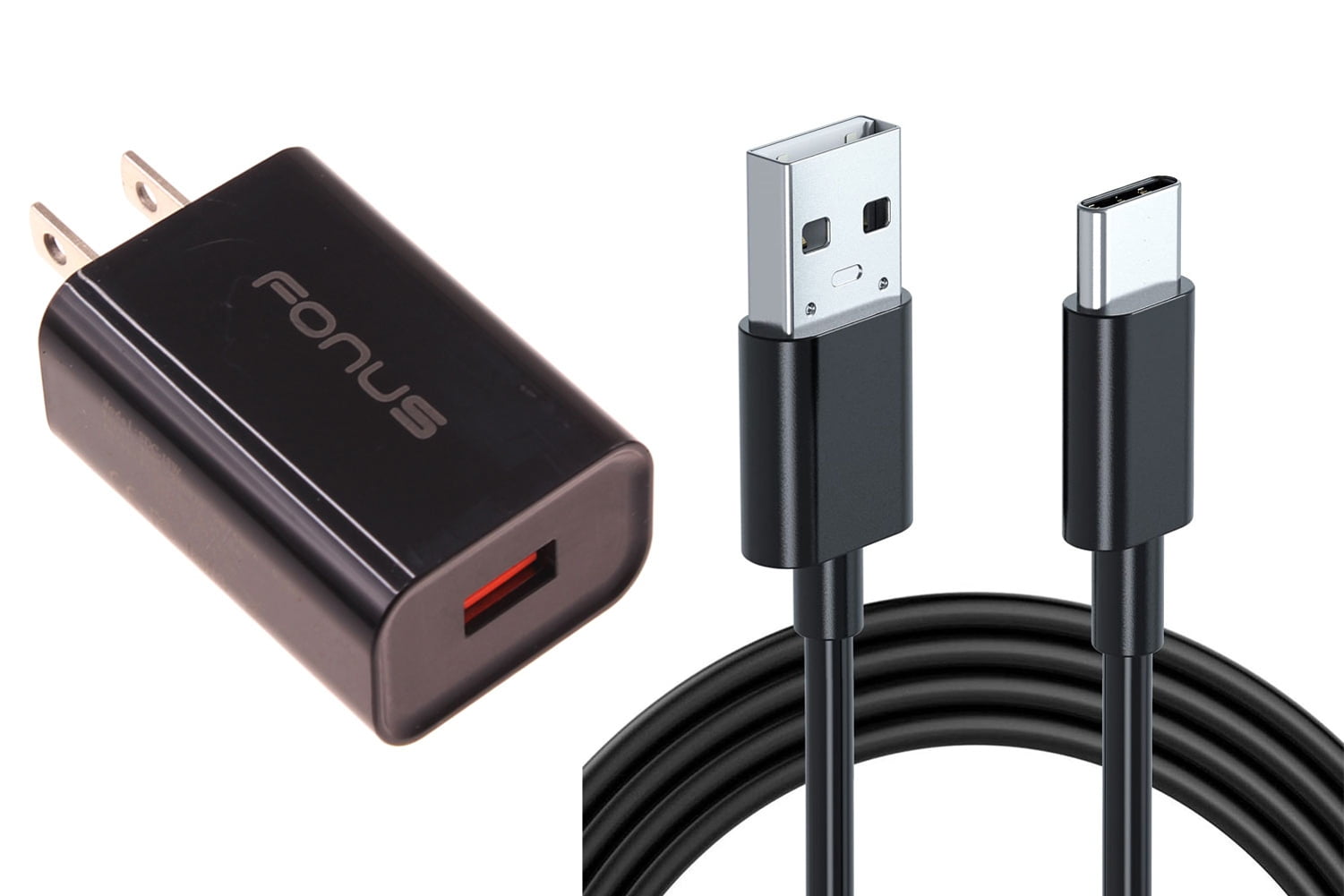 6ft Long USB-C Cable 18W Fast Home Charger for HMD Vibe/Skyline - Type ...