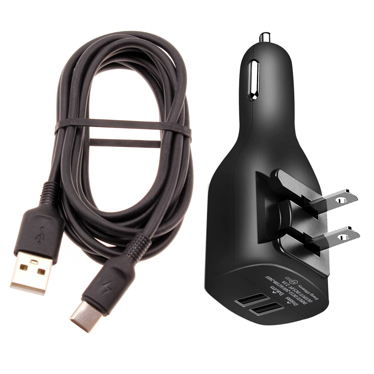 Samsung Galaxy A14 5G 6ft USB-C 2-in-1 Car/Home Charger - Travel ...