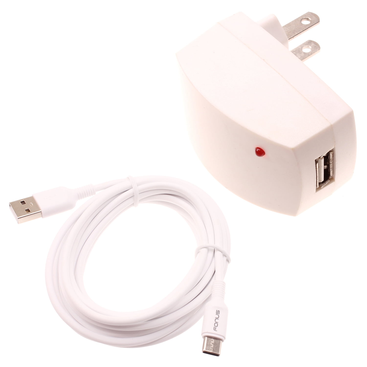 6ft Long USB-C Cable Home Charger for Cricket Icon 6/5/4/3 - Wall Power ...