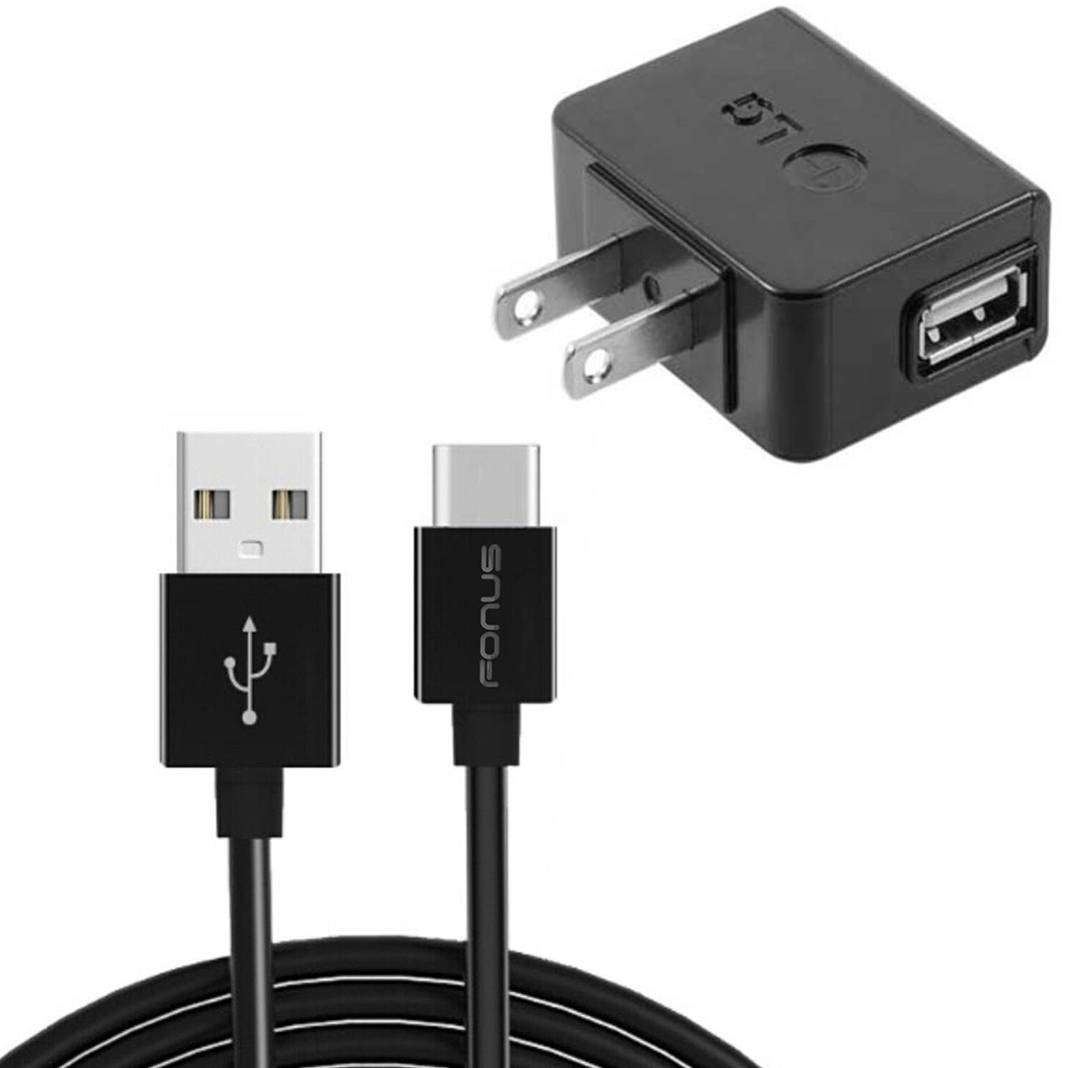 6ft Long USB-C Cable Home Wall Charger for Cricket Icon 6/5/4/3 - Power ...