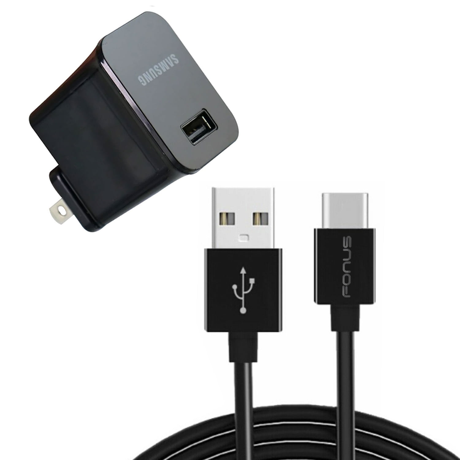 6ft Long USB-C Cable Home Wall Charger for Samsung Galaxy A05/A04e/A03s ...