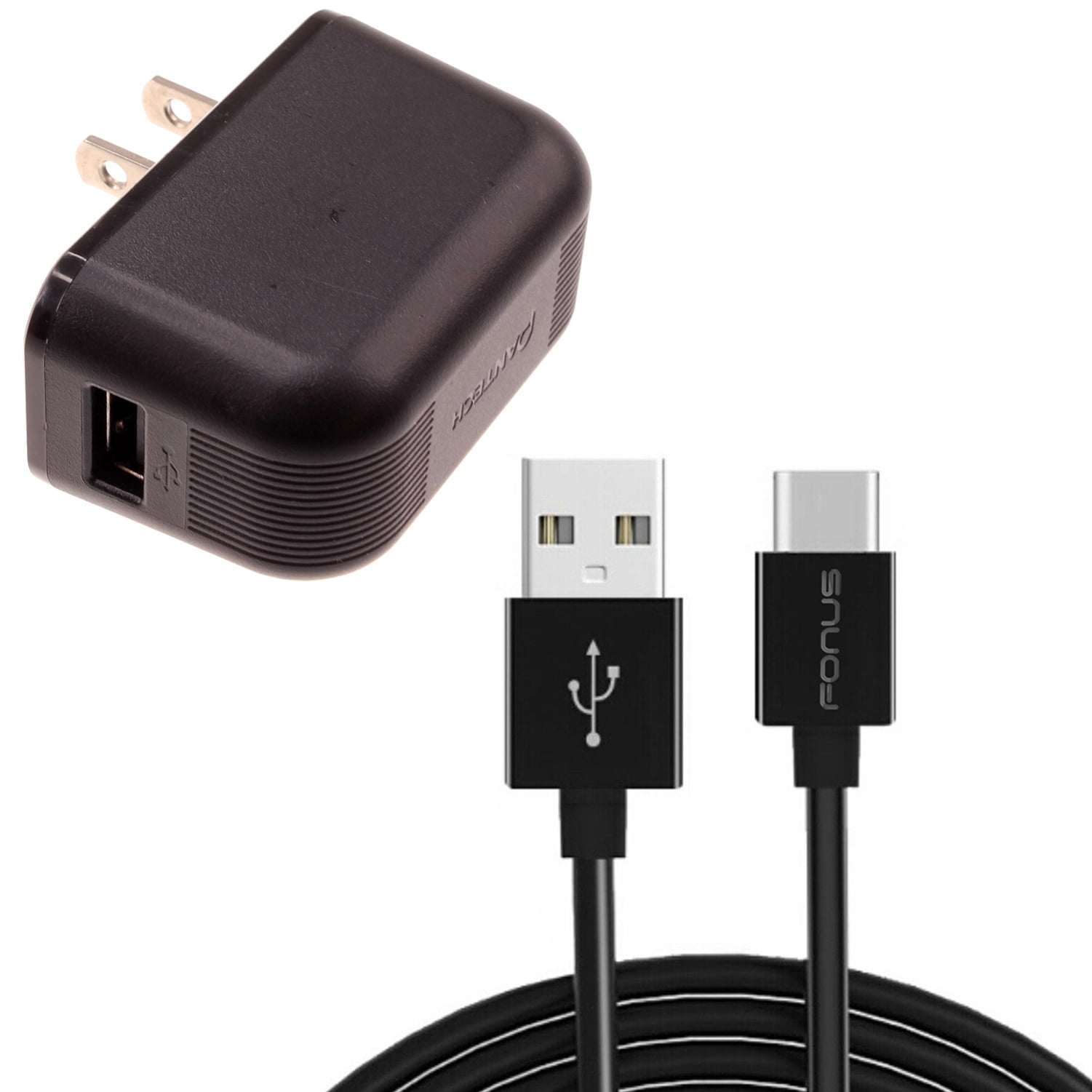 6ft Long USB-C Cable Home Wall Charger for Samsung Galaxy A05/A04e/A03s ...