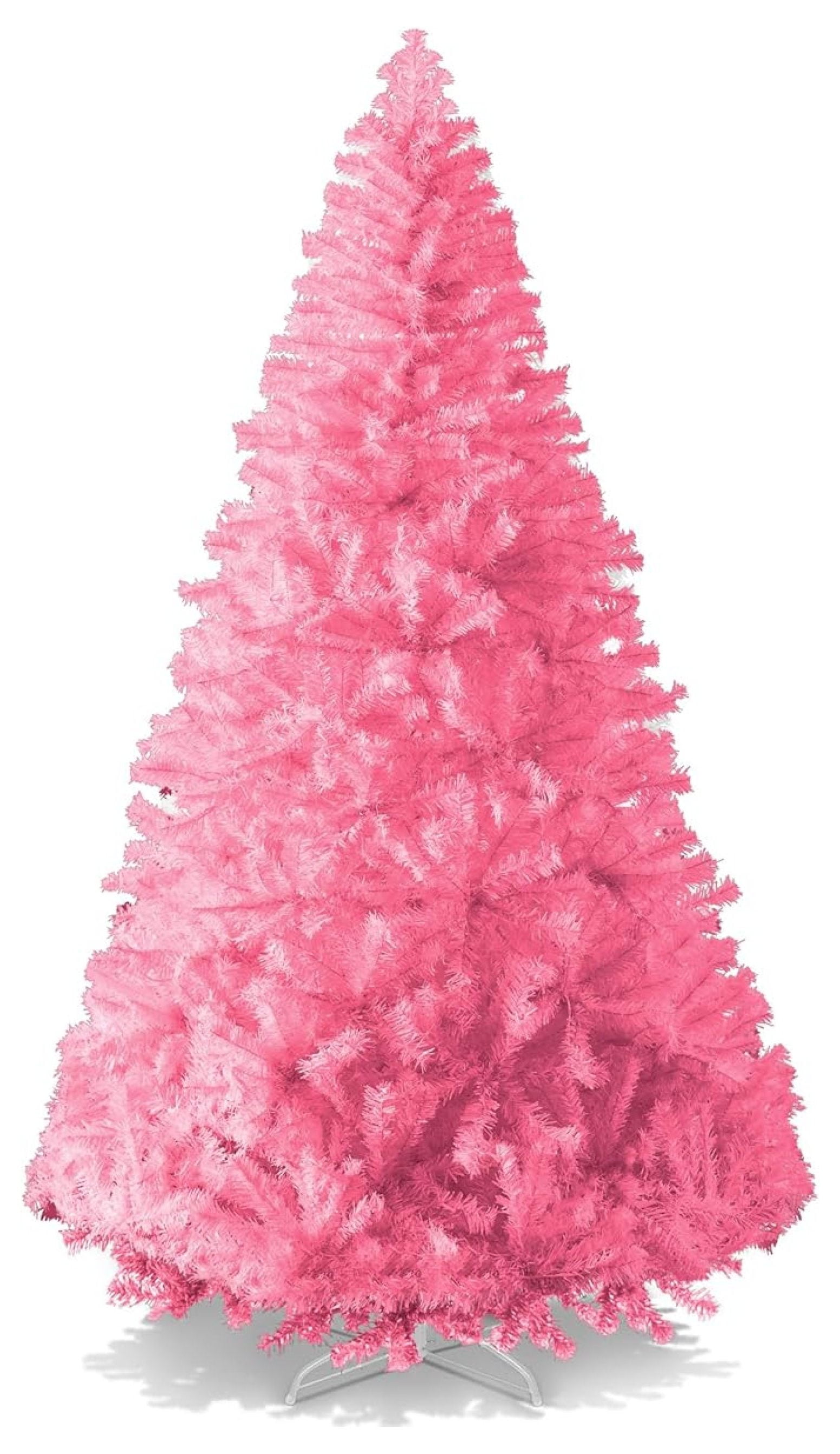 6ft Pink Christmas Tree Artificial Full Fir Tree Seasonal Holiday ...
