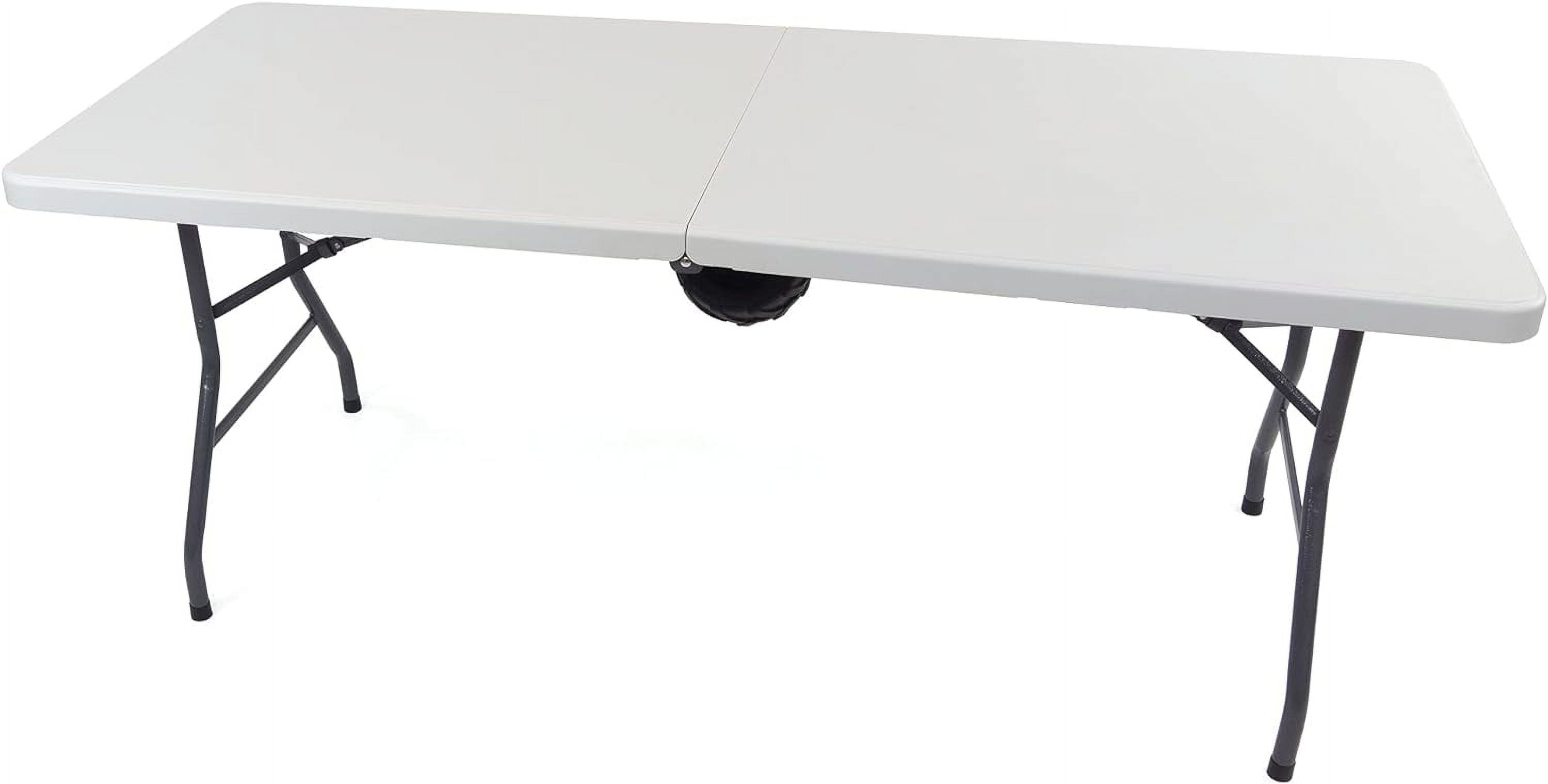 Creative Outdoor Heavy Duty Plastic 6ft Portable Folding Table with ...