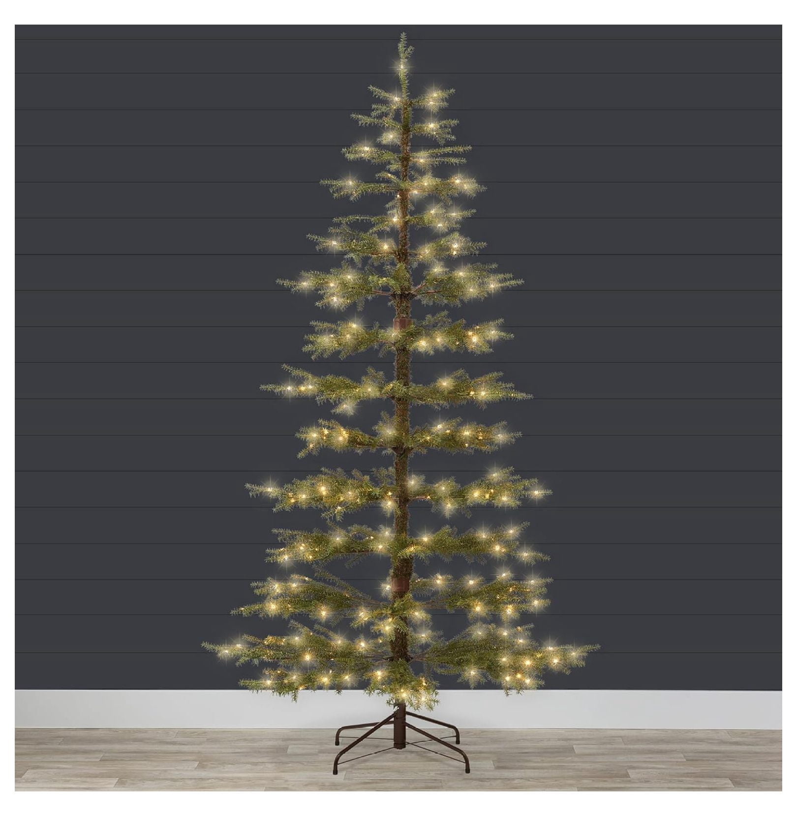 6ft Pre-Lit Sparse Christmas Tree, Artificial Pine Holiday Décor w/ 880 ...