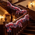 6ft Red White Blue Bow Decorative Pull Flower, Independence Day Themed ...