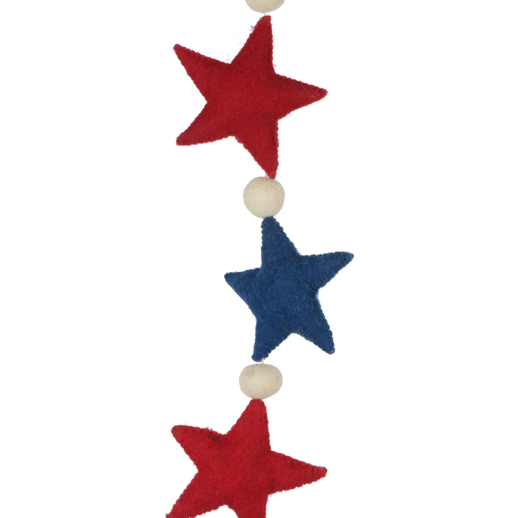 6ft. Red, White & Blue Puffy Star Garland by Celebrate It™ - Walmart.com