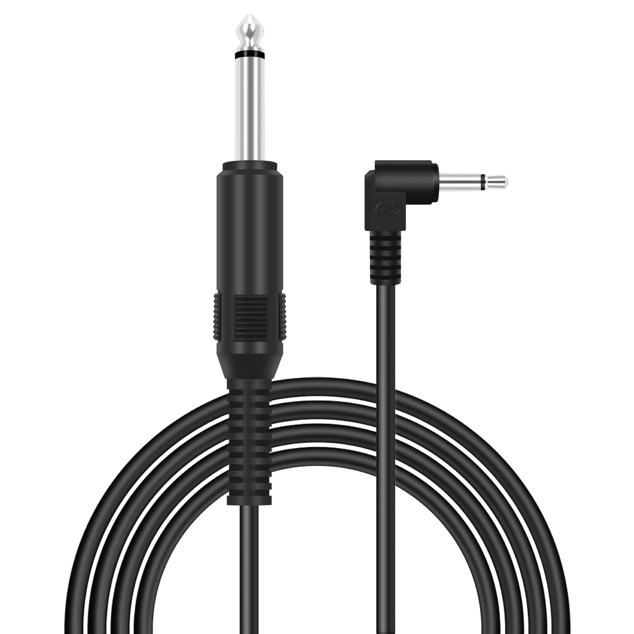 6ft Right Angle Mono Audio Adapter Cable 1/4" to 3.5mm Connector ...