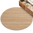 6ft Round Rug Brown Wood Grain Area Rugs for Living Room Bedroom ...