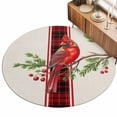 6ft Round Rug Cardinal Birds Area Rugs for Living Room Bedroom Washable ...