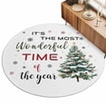 6ft Round Rug Christmas Saying Area Rugs for Living Room Bedroom ...
