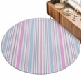 6ft Round Rug Colorful Striped Area Rugs for Living Room Bedroom ...