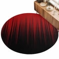 6ft Round Rug Dark Red Black Ombre Area Rugs for Living Room Bedroom ...