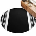 6ft Round Rug Farmhouse Black Area Rugs for Living Room Bedroom ...