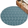 6ft Round Rug Geometric Area Rugs for Living Room Bedroom Washable Non ...