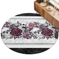 6ft Round Rug Halloween Area Rugs for Living Room Bedroom Washable Non ...