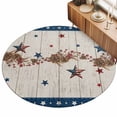 6ft Round Rug Independence Day Area Rugs for Living Room Bedroom ...