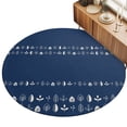 6ft Round Rug Rustic Botanical Area Rugs for Living Room Bedroom ...