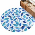 6ft Round Rug Spring Leaves Area Rugs for Living Room Bedroom Washable ...