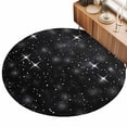 6ft Round Rug Starry Sky Area Rugs for Living Room Bedroom Washable Non ...