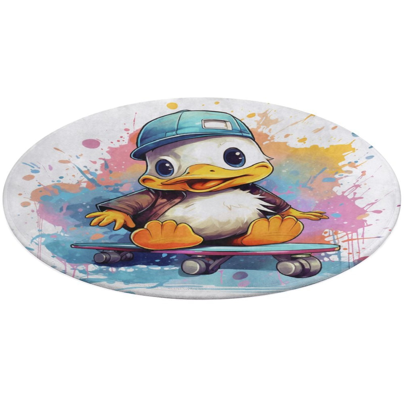 6ft Rug for Kids Room Playroom Nursery Bedroom Q-version Funny Little ...