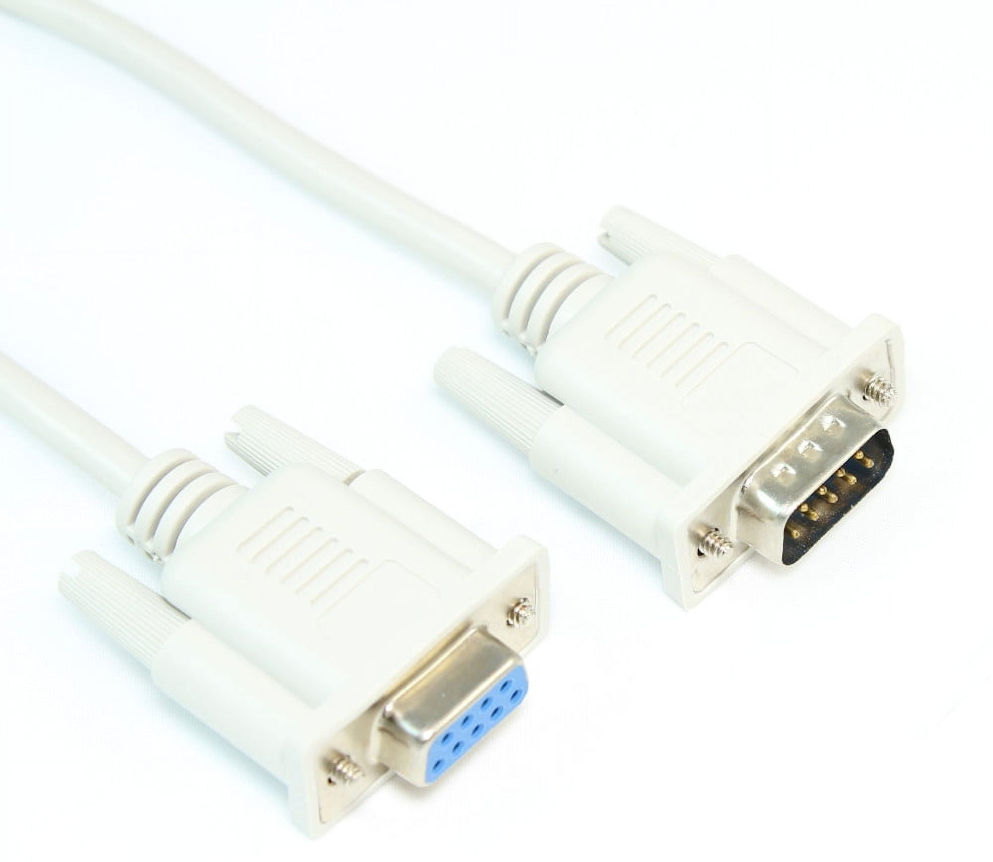 6ft Serial Cable, DB9/DB9 RS232 Male to Female EXTENSION Cable ...