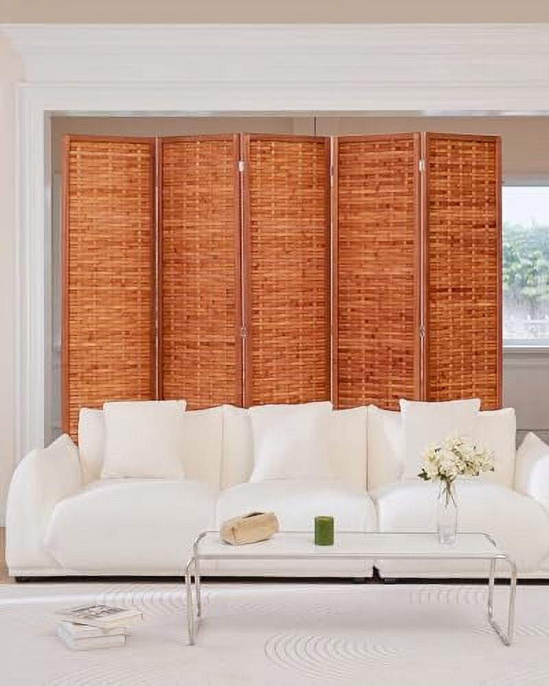 6ft. Tall Extra Wide Folding Privacy Screens with Double-Weave and ...