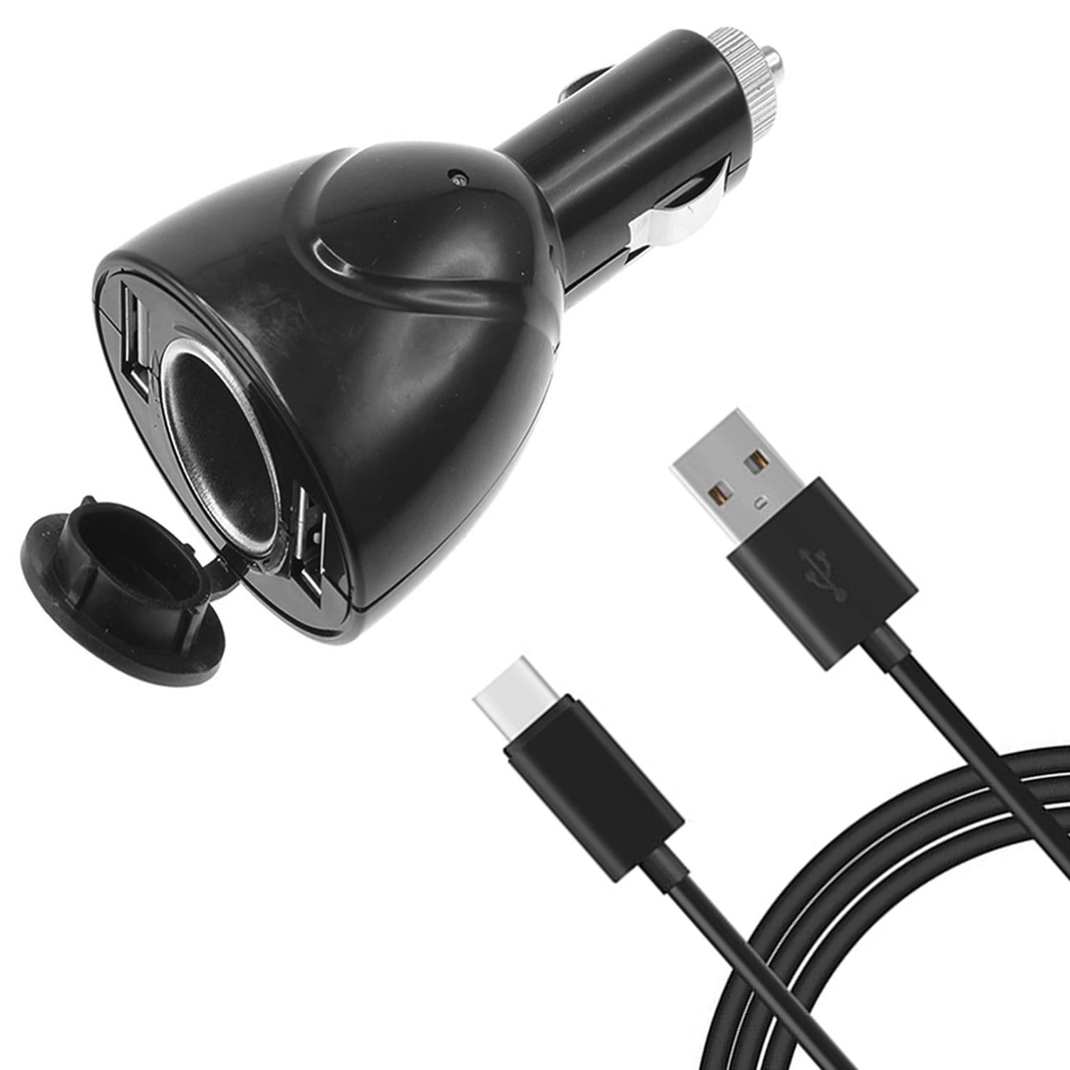 6ft Type-C Cable 2-Port USB Charger for Cricket Vision Plus/Innovate E ...