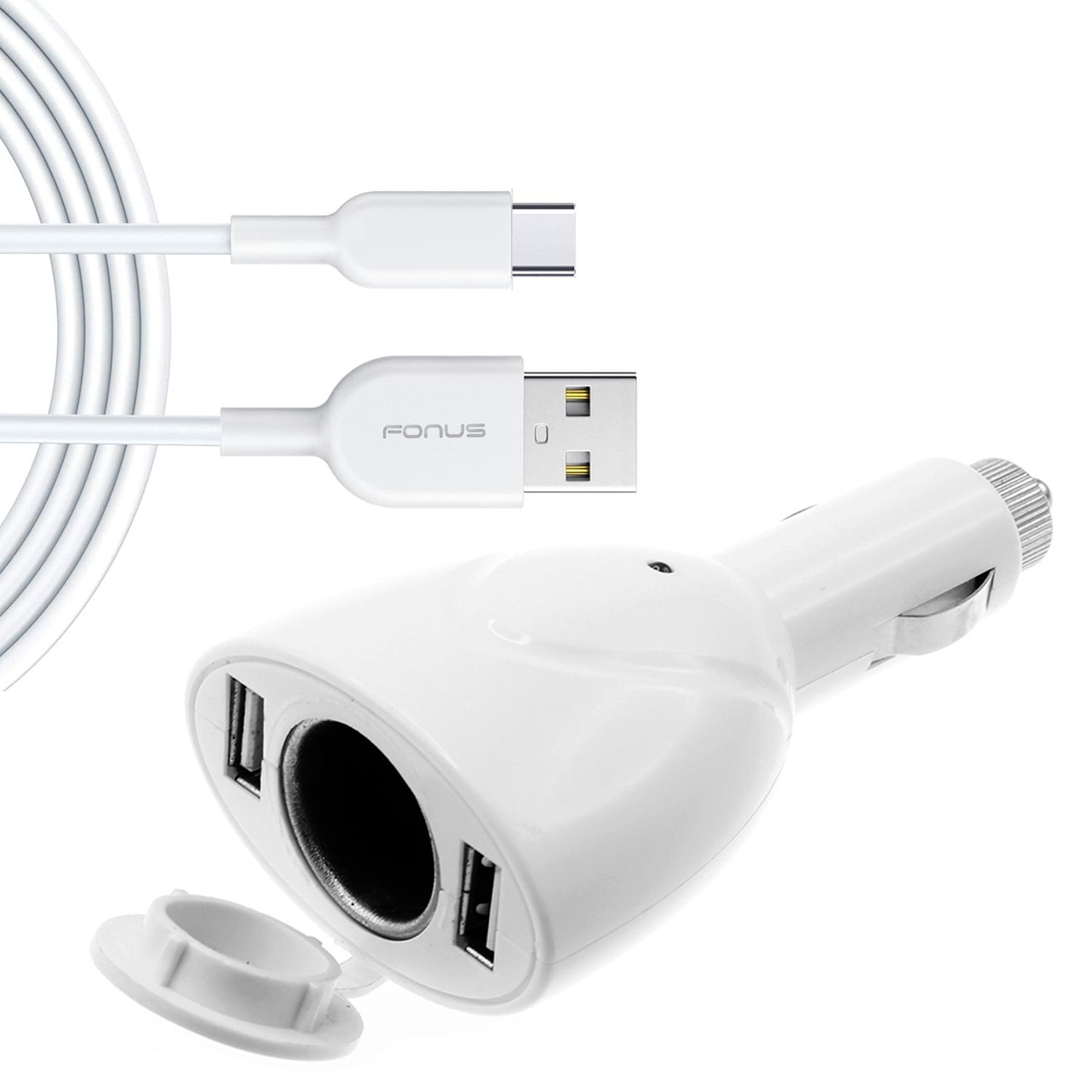 6ft Type-C Cable 2-Port USB Charger for Samsung Galaxy A54 5G/A34 5G ...