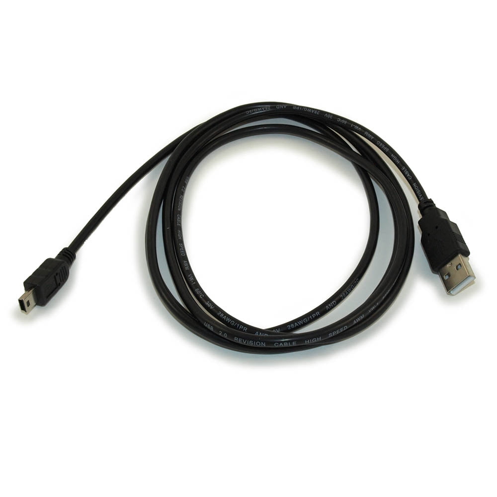 6ft USB 2.0 Certified 480Mbps Type A Male to Mini-B/5-Pin Male Cable ...