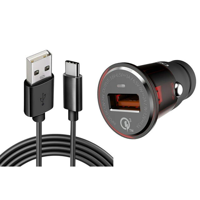 6ft USB-C Cable 18W Fast Car Charger for Samsung Galaxy A55/A35/A25 5G ...