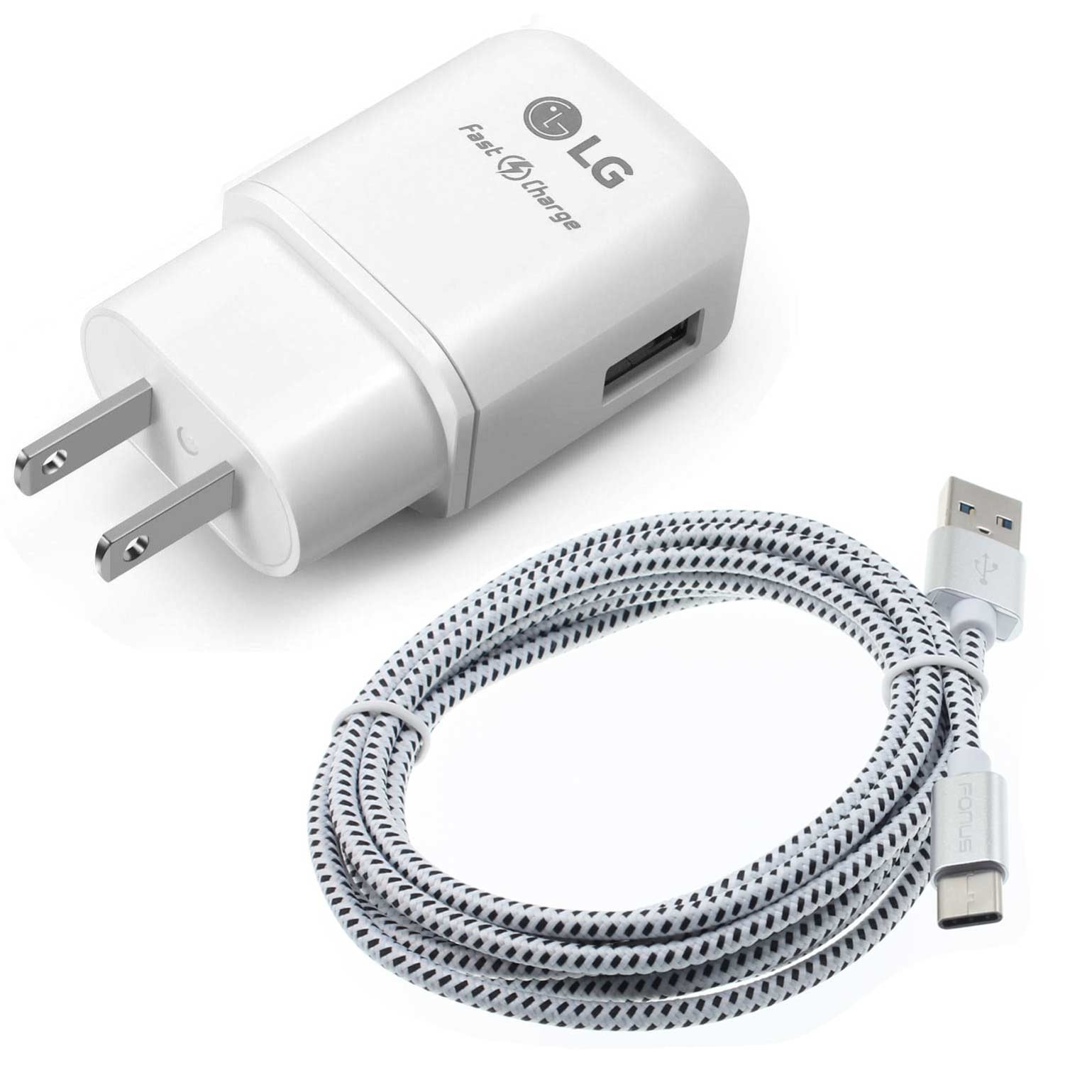 6ft USB-C Cable 18W Fast Home Charger for Cricket Debut Smart/S3/S2 ...