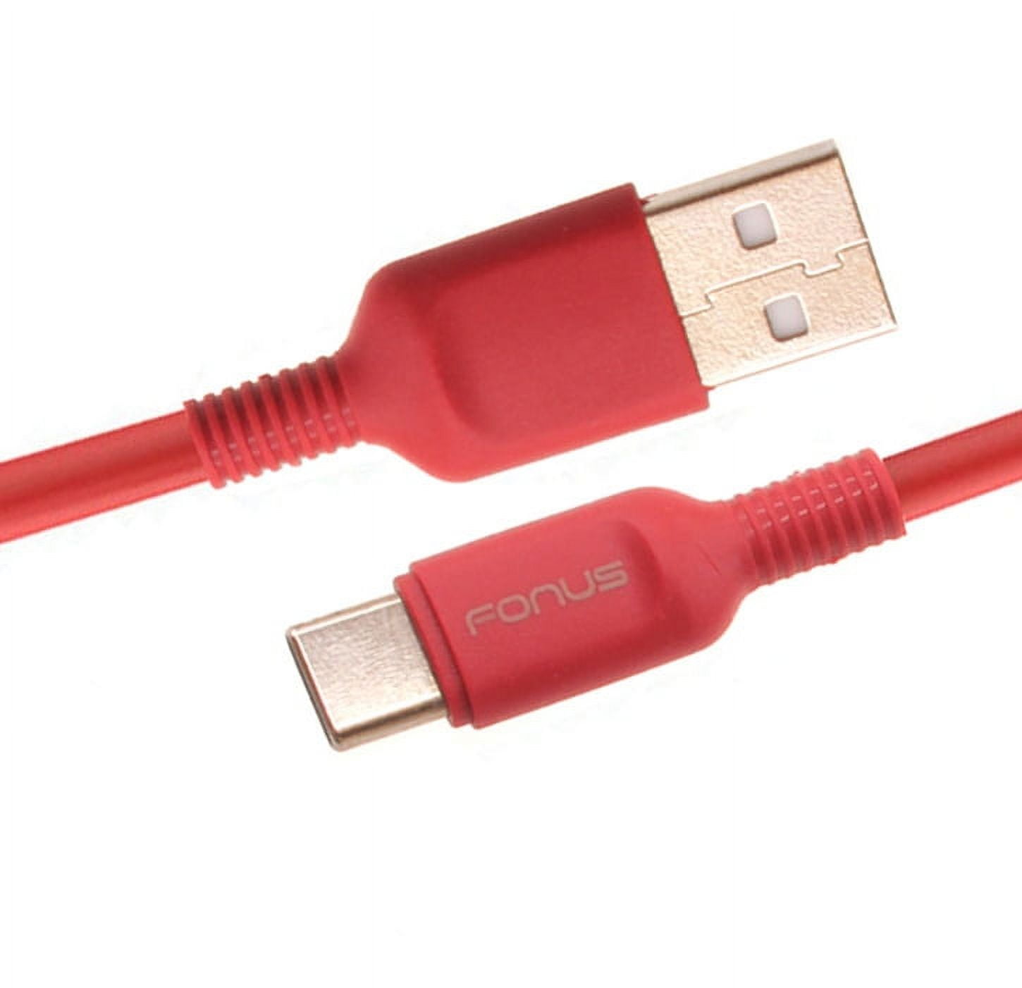 6ft USB-C Cable for Samsung Galaxy Z Fold5/Flip5 Phones - Red Charger ...