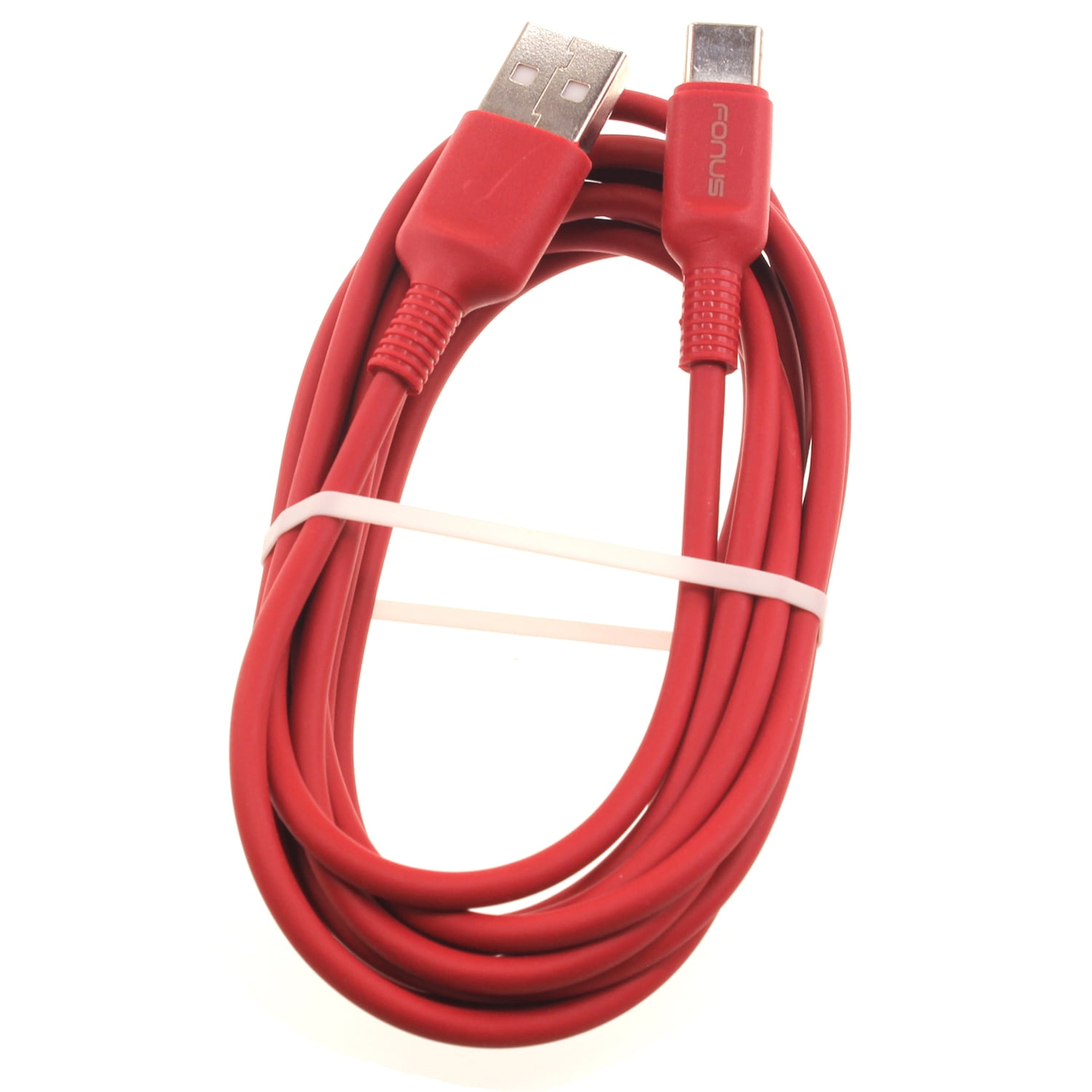 6ft USB-C Cable for T-Mobile REVVL Tab - Red Charger Cord Power Wire ...