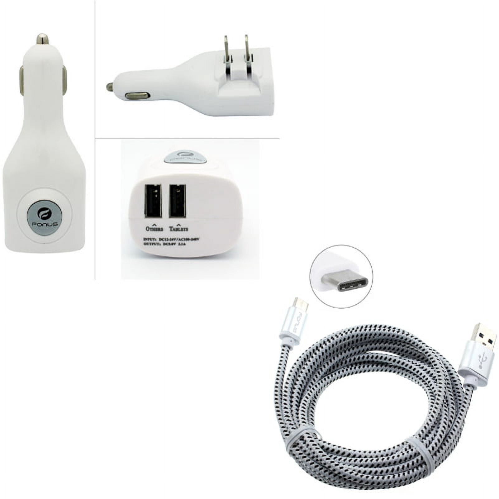 6ft USB-C Cable w Car Home Charger for Samsung Galaxy A73 5G,A53 5G,A33 ...
